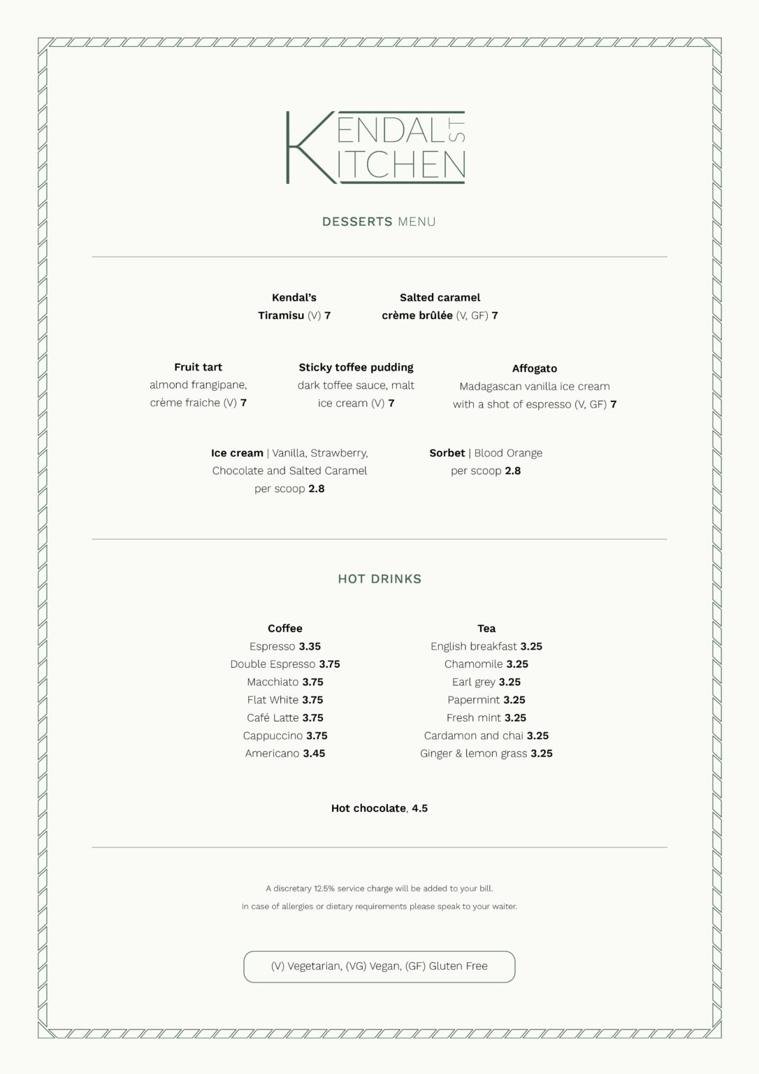 Main Menu - Kendal Street Kitchen